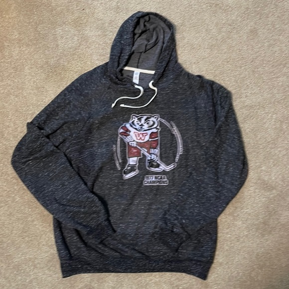 Shirts | Large Wisconsin Badgers Hoodie Throwback 1977 Ncaa Champions ...